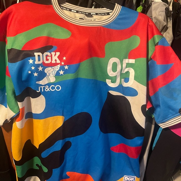 DGK | Shirts | Dgk Colorful Camo T Shirt Jersey Size Xlarge Used Dgk Jt ...